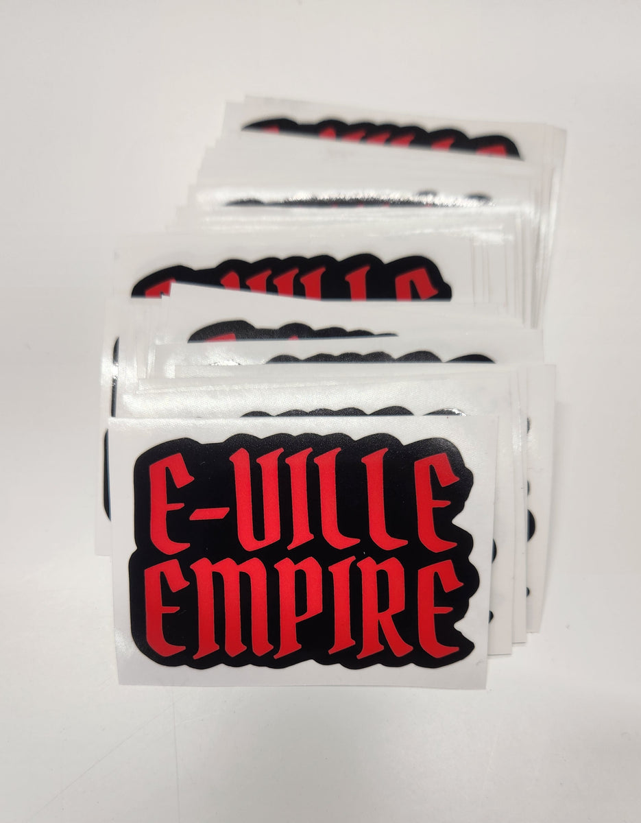 OG stacked decal – E-VILLE EMPIRE